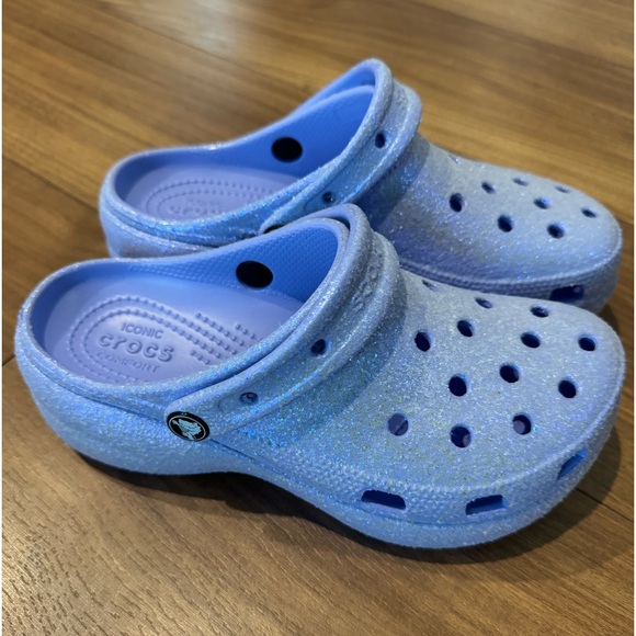 CROCS | Shoes | Crocs Womens Classic Platform Glitter Clog | Poshmark